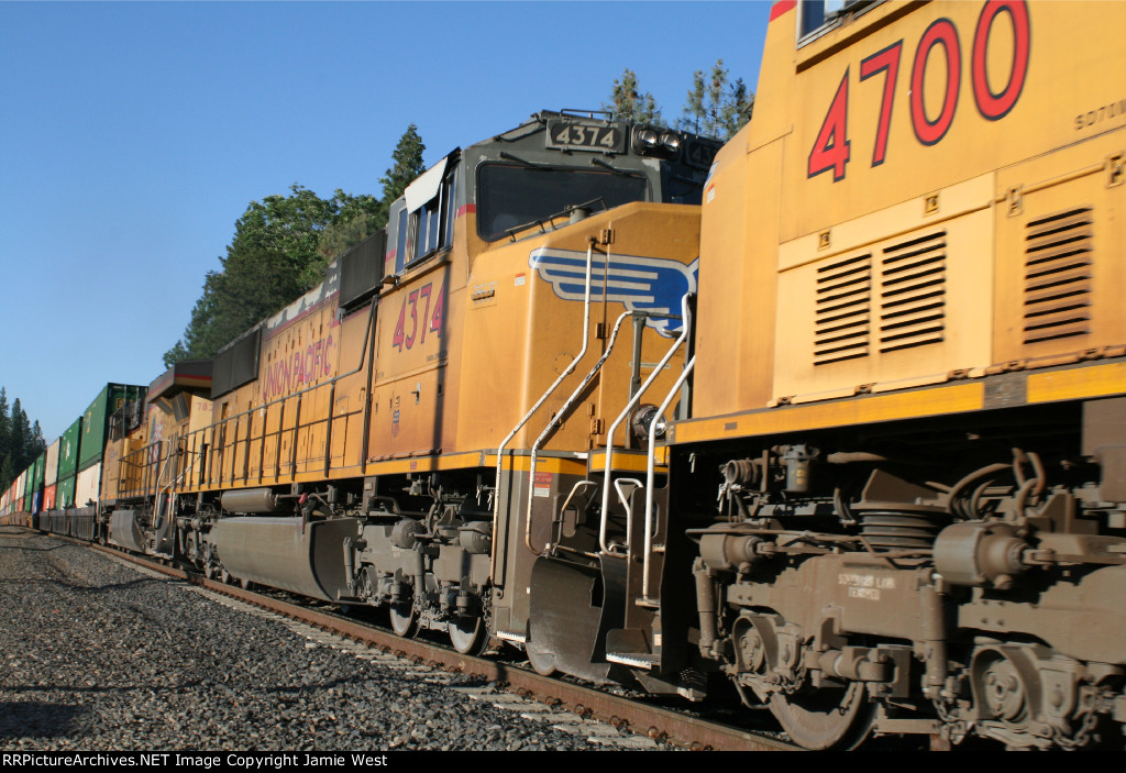 UP 4374 (with UP 4700)